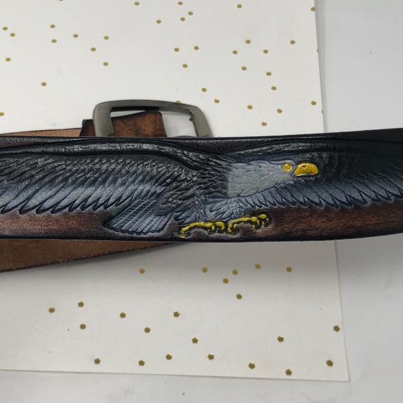 Eagle Leather Works | Accessories | Eagle Works Painted Leather Belt ...